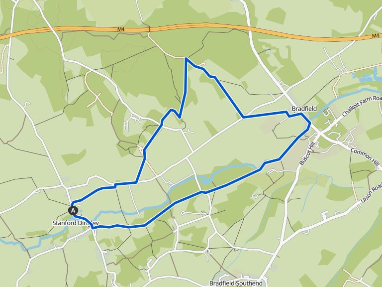 Stanford Dingley & Bradfield Schleife über Fluss Pang — North Wessex ...